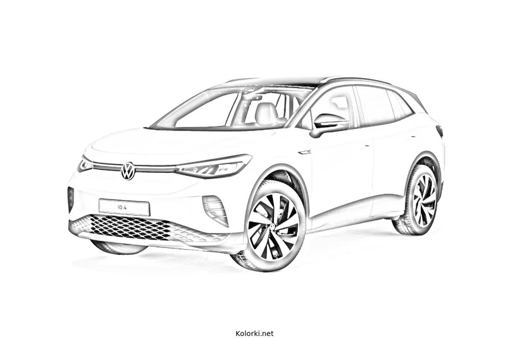 Kolorowanka volkswagen id.4