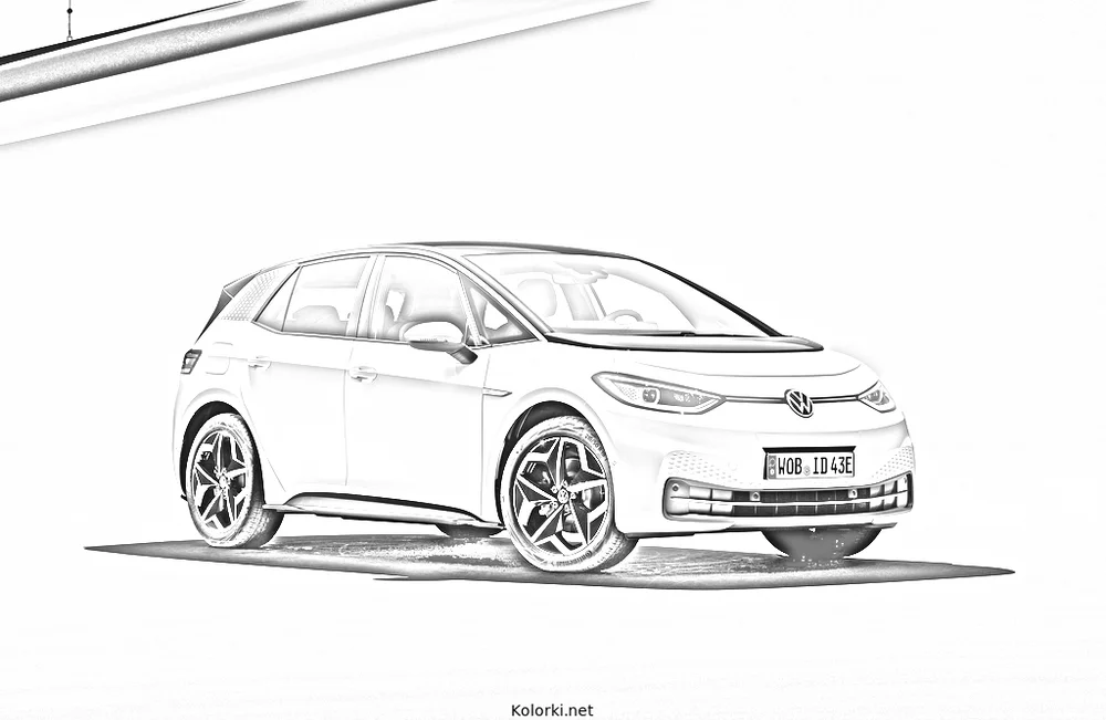 Kolorowanka volkswagen id.3