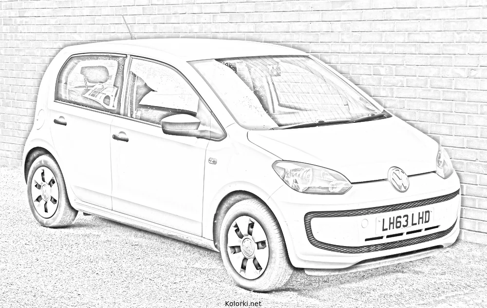 Kolorowanka volkswagen up